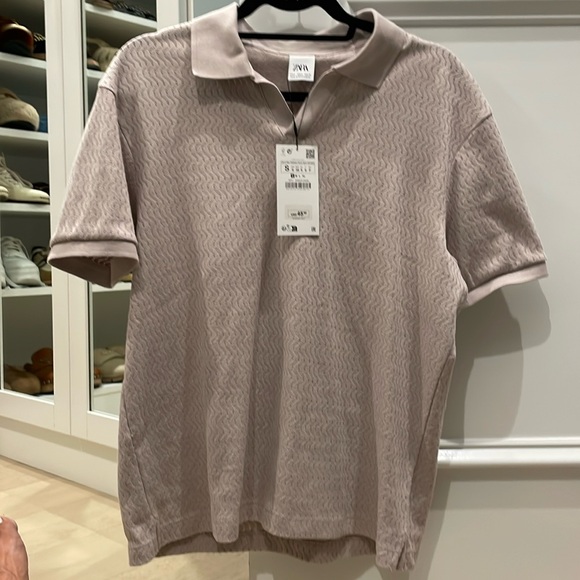 Zara | Shirts | Mens Zara New With Tags Knit Short Sleeve Shirt Light ...